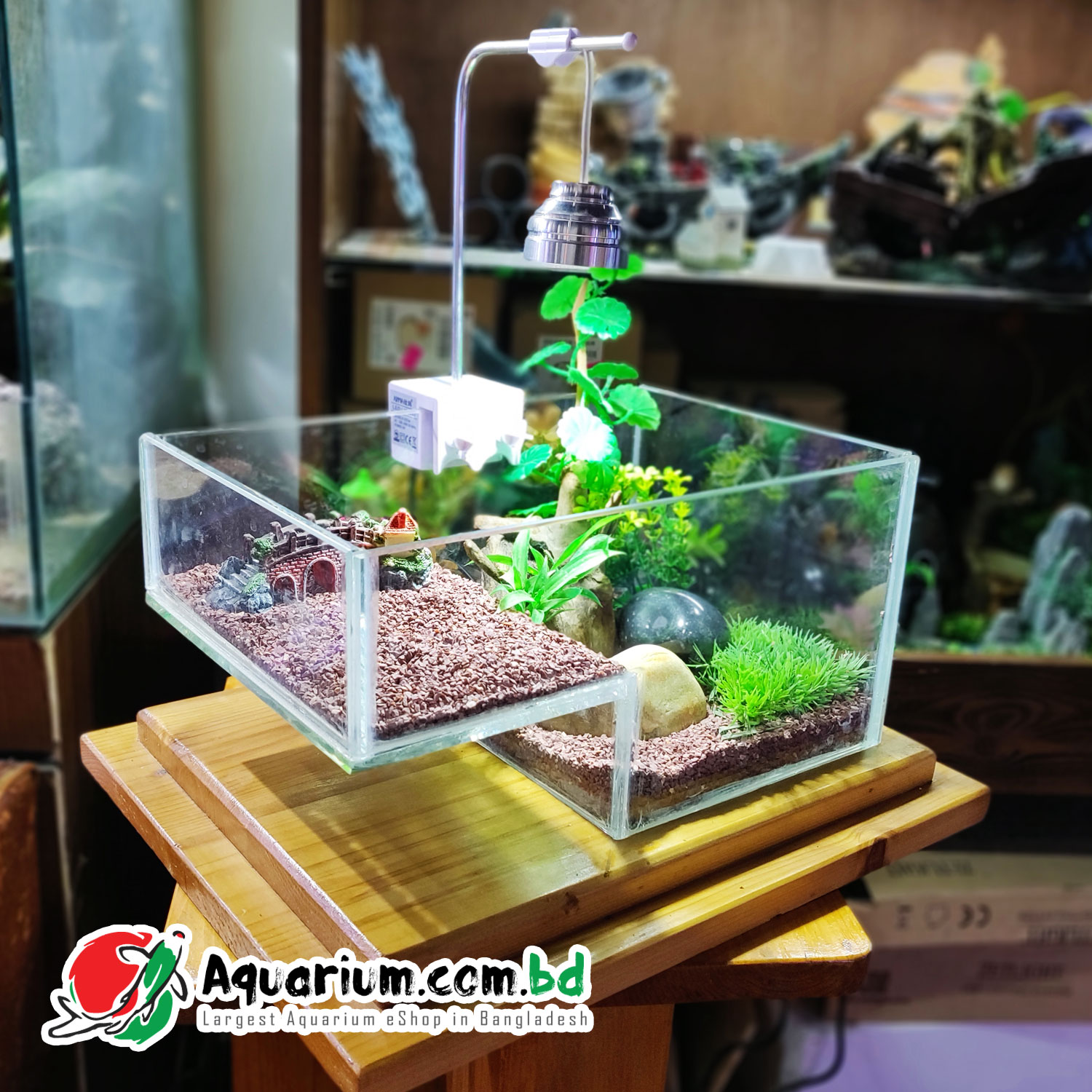 L Shape Tank & Stand – Nature Aquatics – Shop