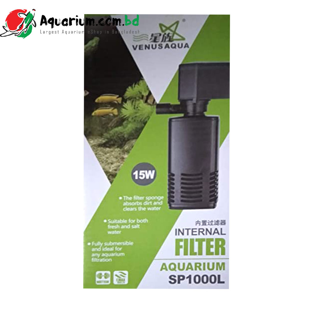 Venus Aqua SP1000L Power Aquarium Filter(Mechanical Filtration for Salt ...